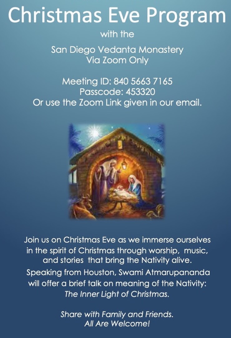 Christmas Eve Celebrations | vedanta-pitt